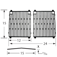 Kenmore Porcelain Coated Cast Iron Cooking Grids-61702