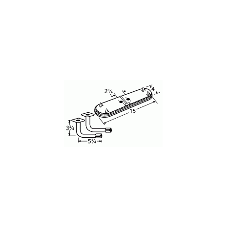 Charmglow Oval Shape SS Twin Burner & Venture Kit-11602-74302